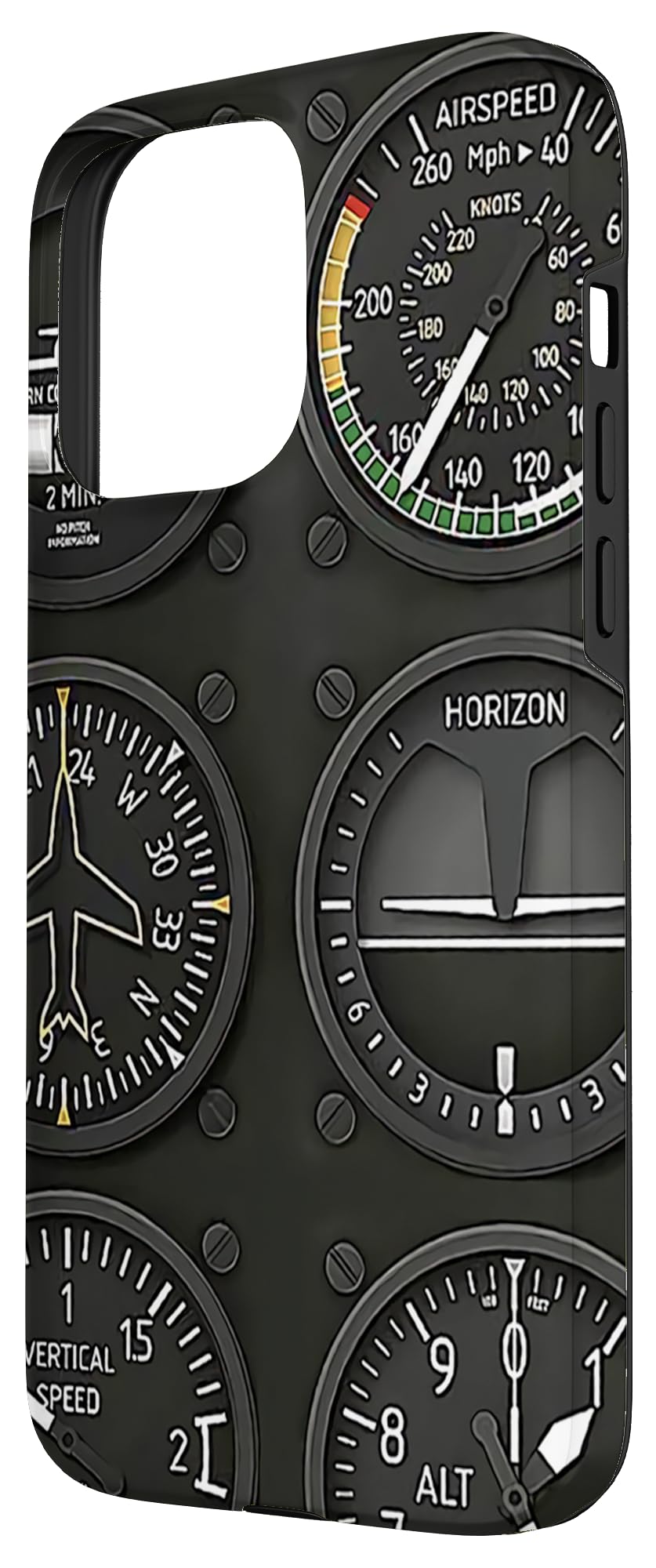 iPhone 15 Pro Max Vintage Airplane Instruments Aircraft Aviation Pilot Gifts Case