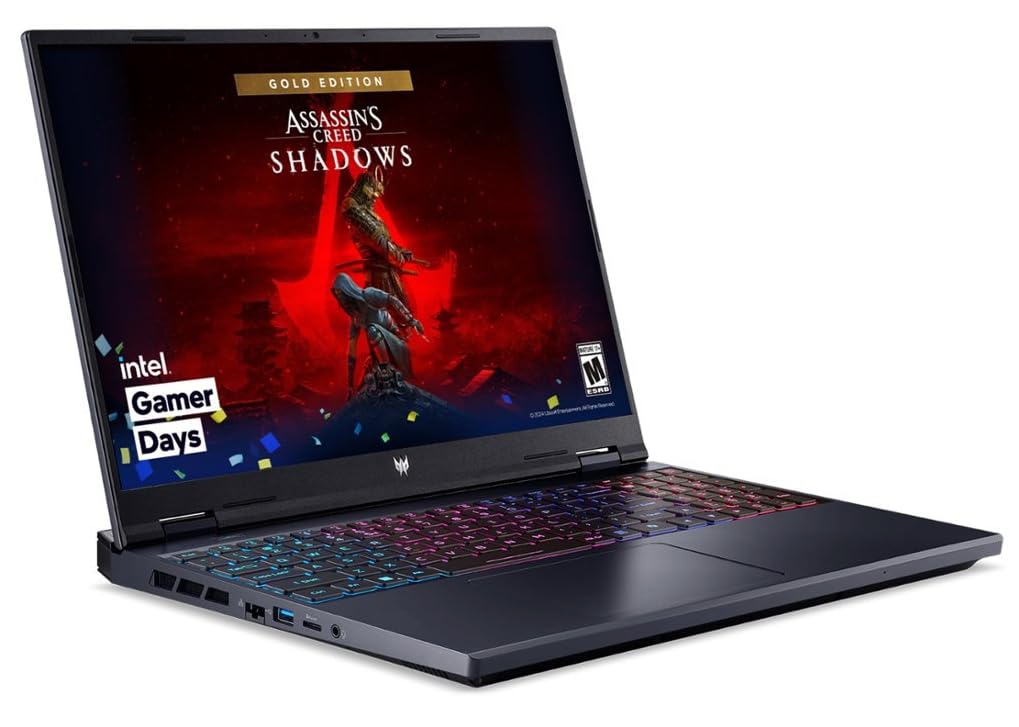 acer Predator Helios Neo Gaming Laptop 16.0" 165 Hz IPS WUXGA Display (Intel i9-14900HX, 16GB DDR5, 1TB SSD, GeForce RTX 4060 8GB, RGB KB, 2 Thunderbolt 4, WiFi 6, Win11H) w/Dockztorm Hub