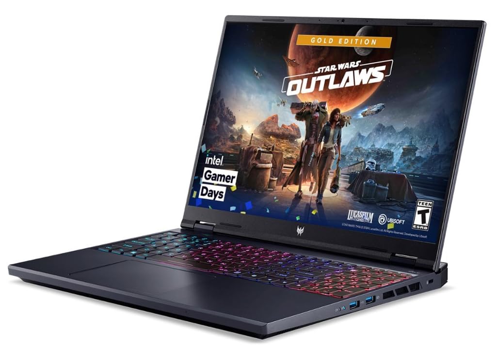acer Predator Helios Neo Gaming Laptop 16.0" 165 Hz IPS WUXGA Display (Intel i9-14900HX, 16GB DDR5, 1TB SSD, GeForce RTX 4060 8GB, RGB KB, 2 Thunderbolt 4, WiFi 6, Win11H) w/Dockztorm Hub
