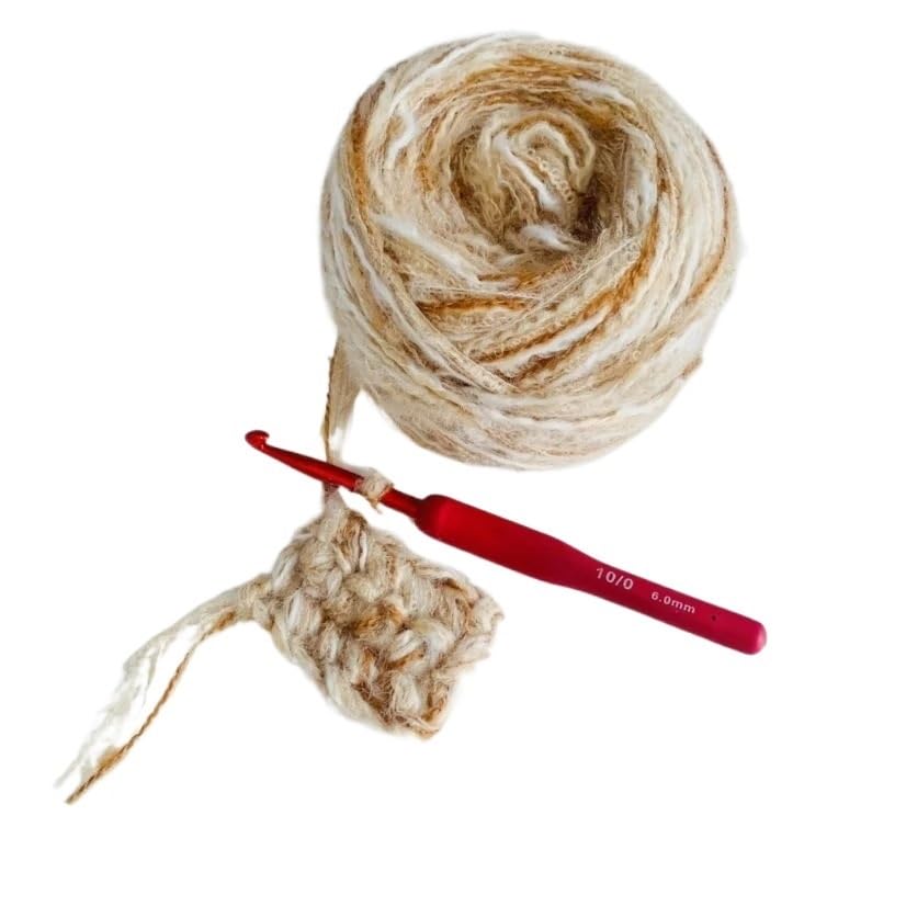 2PCS Oatmeal Milk Hand Mixed Yarn Fine Quality Flat Hand Knitting Crochet Colorful Blended Yarn Cotton Thread for Scarf (Color : B 2pcs)