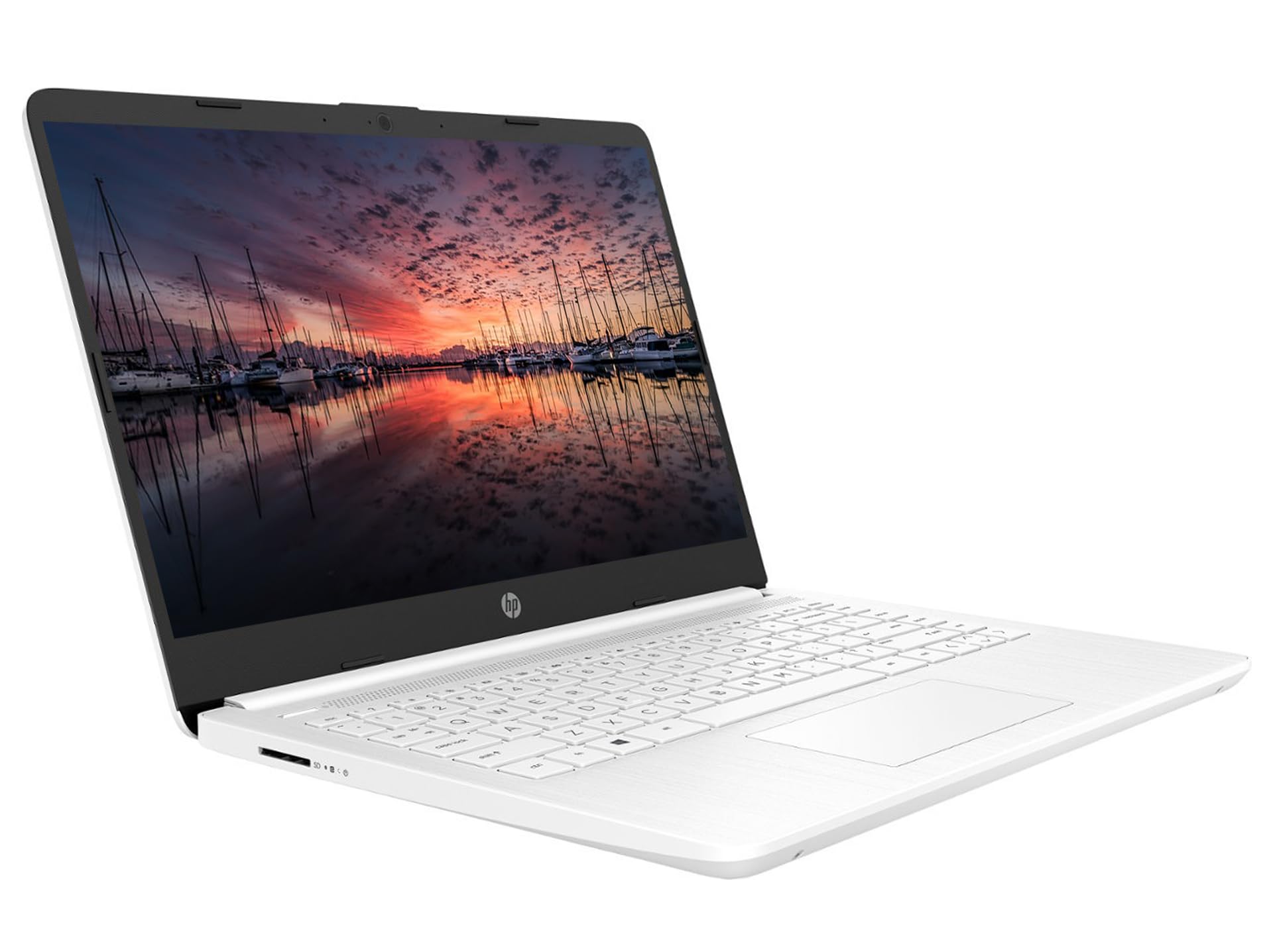 HP Premium 14-inch HD Laptop| Intel Celeron N4120 to 2.8GHz 16GB RAM 64GB SSD| Webcam Fast Charge Bluetooth HDMI USB-C Wi-Fi| Win 11 S with 1 Year MS 365| LIONEYE HDMI Cable| White (Renewed)