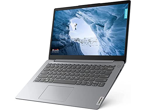Lenovo IdeaPad 1i 14" HD Business Laptop, Intel i3-1215U, Intel UHD Graphics, 12GB RAM, 512GB PCIe SSD, 720P Webcam, HDMI, Cloud Grey, Windows 11, 32GB USB Card (Renewed)