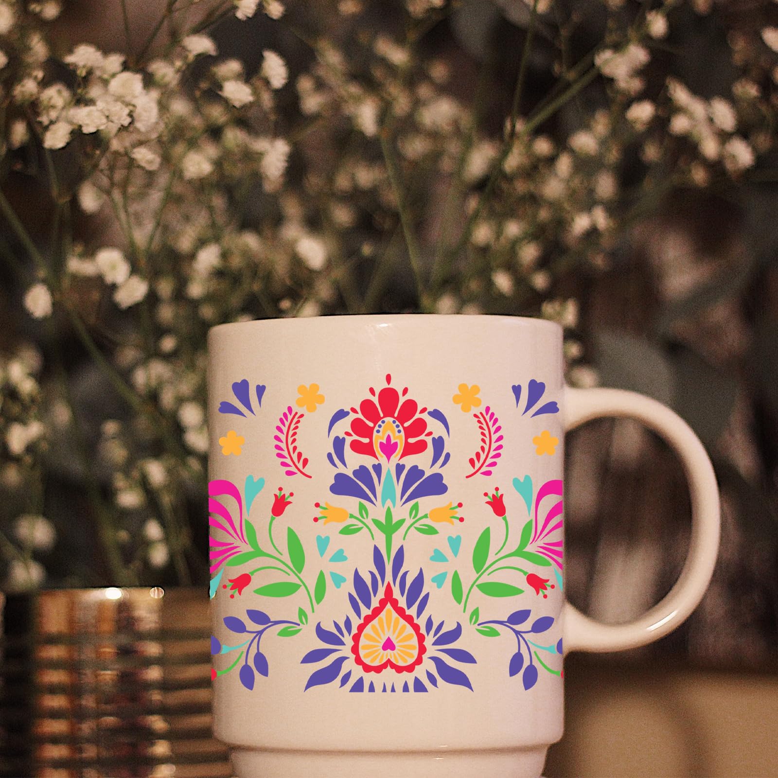 UV DTF Cup Wrap for Glass 16oz, 5 Sheetes uvdtf Eyes Transfers Stickers Cup Decals, Rub on Transfers Glass Cup Stickers for Tumbles Crafts, Permanent Adhesive, No Heat Needed