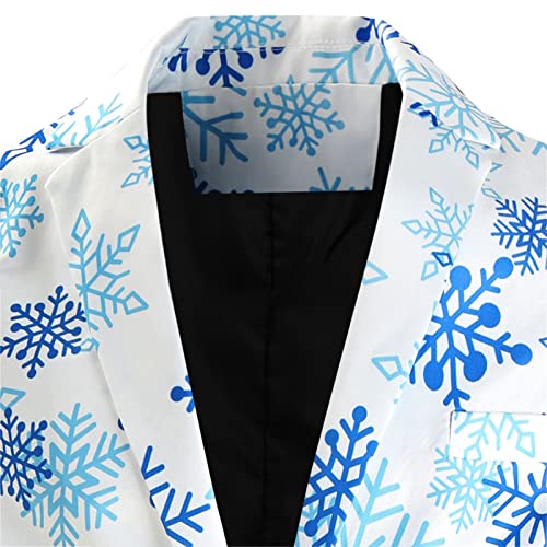 Stylish Christmas Suits for Men - Santa Claus Costumes, One Button Ugly Christmas Jacket & Blazer for Party, Prom, Wedding