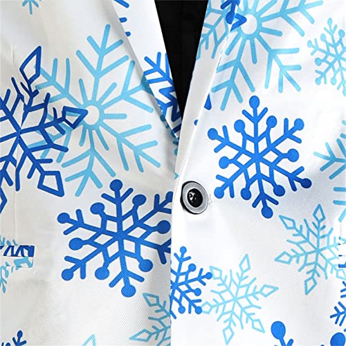 Stylish Christmas Suits for Men - Santa Claus Costumes, One Button Ugly Christmas Jacket & Blazer for Party, Prom, Wedding