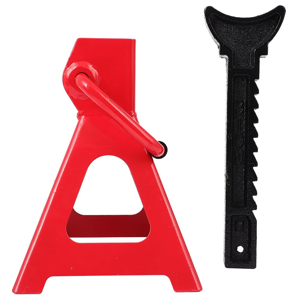 ROADFAR 3 Ton 1 Pair Jack Stands For Car Truck Auto Lift, Red