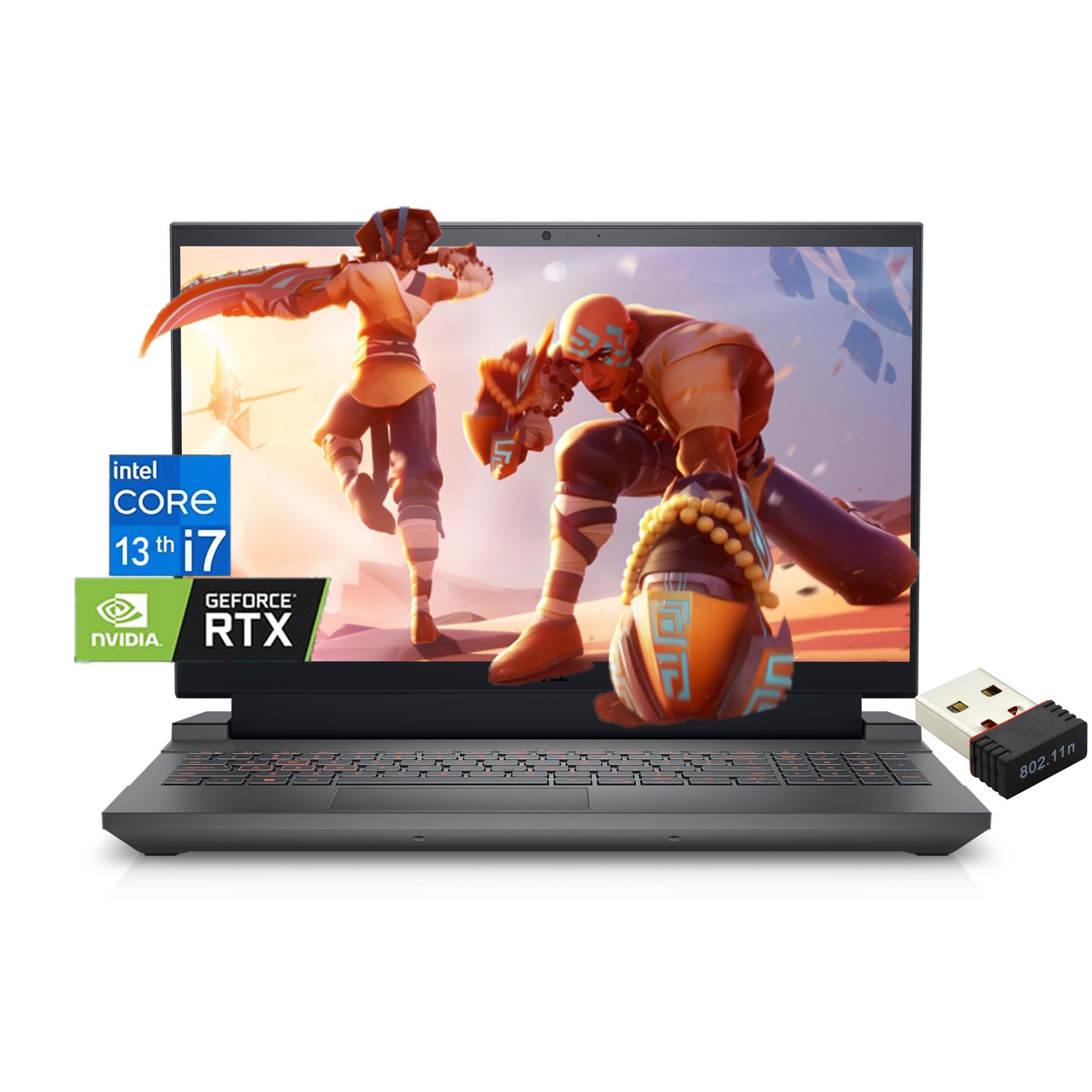 Dell G15 Gaming Laptop Computer, 15.6" FHD 120Hz Display, Intel 14-Core i7-13650HX(up to 4.9GHz), NVIDIA GeForce RTX 4050, 64GB DDR5 RAM, 2TB SSD, Webcam, Backlit Keyboard, Wi-Fi 6, Windows 11 Home