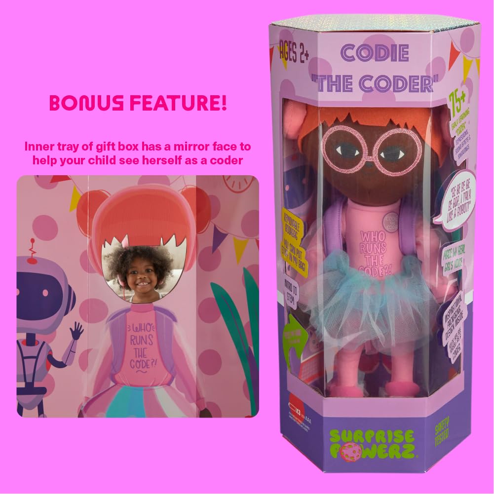 Surprise Powerz Learning Plush Doll Bundle for Girls - 16" Maria The Mathemagician, Vera The Vet, Codie The Coder, and Astro The Astronaut