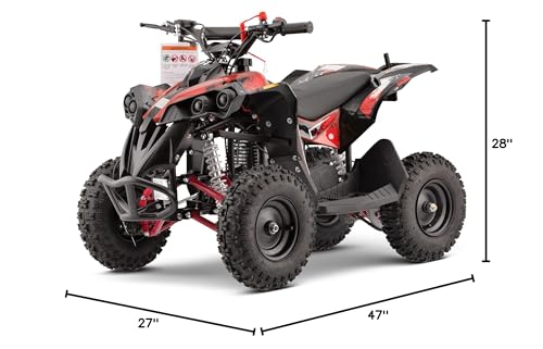 MotoTec Renegade 40cc 4-Stroke Kids Gas ATV Red