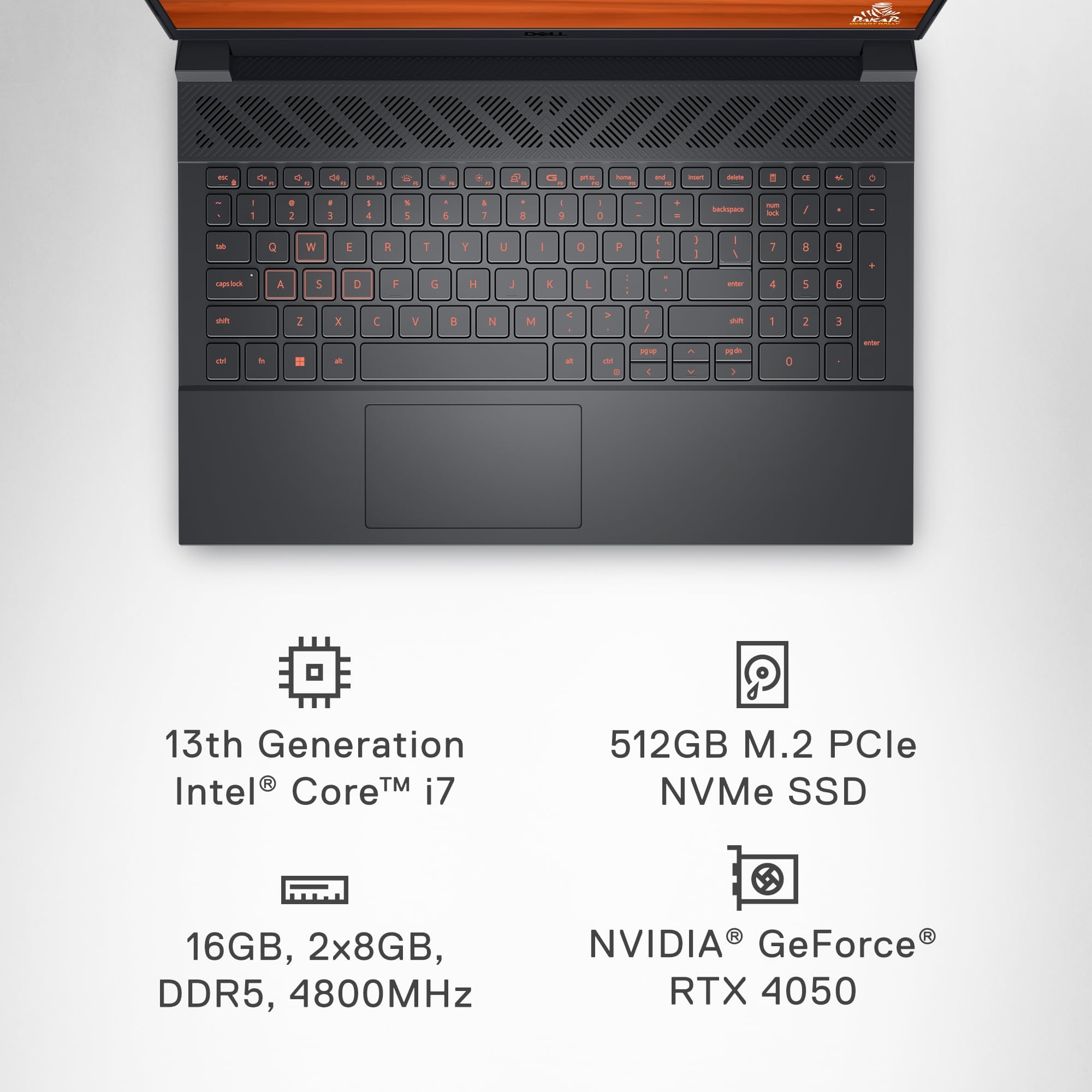 Dell G15 Gaming Laptop Computer, 15.6" FHD 120Hz Display, Intel 14-Core i7-13650HX(up to 4.9GHz), NVIDIA GeForce RTX 4050, 32GB DDR5 RAM, 1TB SSD, Webcam, Backlit Keyboard, Wi-Fi 6, Windows 11 Home