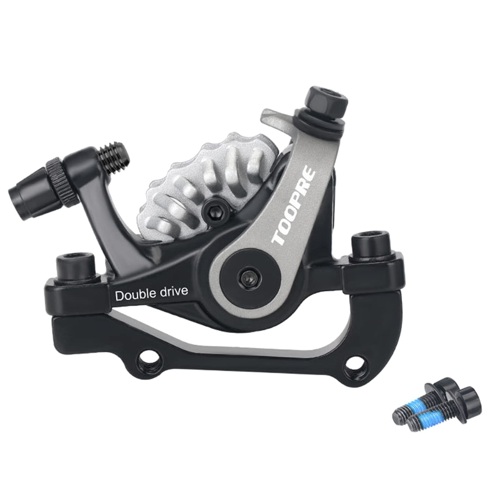 Aluminium Alloy Mechanical Disc Brake E-Bikes Bilateral Piston Drive Mountain Bikes Double Drive Front Disc Brake Set Front And Rear Disc Brakes Bike Disc Calipers Mountain Bike Double Drive Front Set