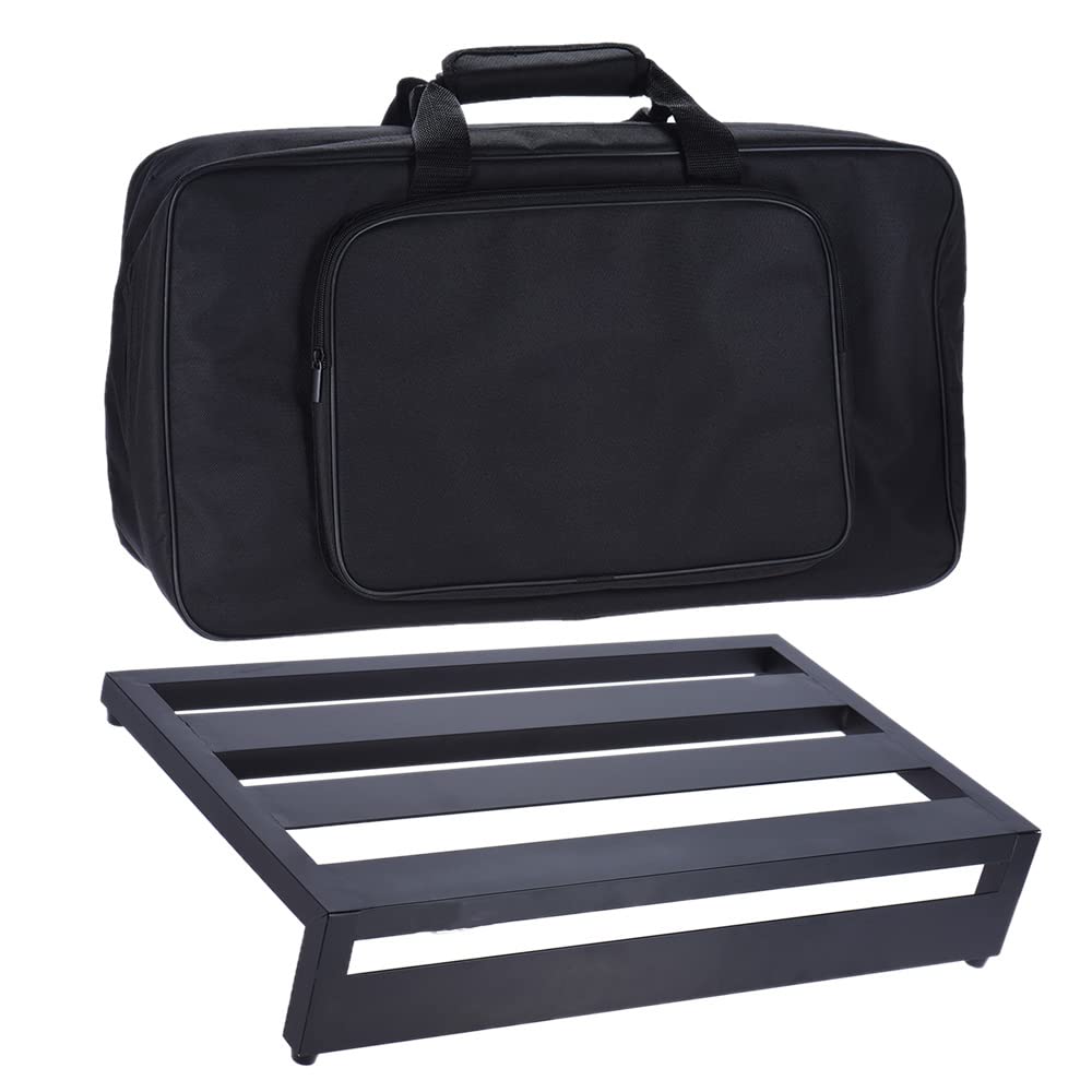 SIMBAE Aluminum Alloy Pedal Board DB-3 Portable Guitar Effect Pedal Board Pedalboard Aluminum Alloy with Carrying Bag Pedals Mounting Tapes