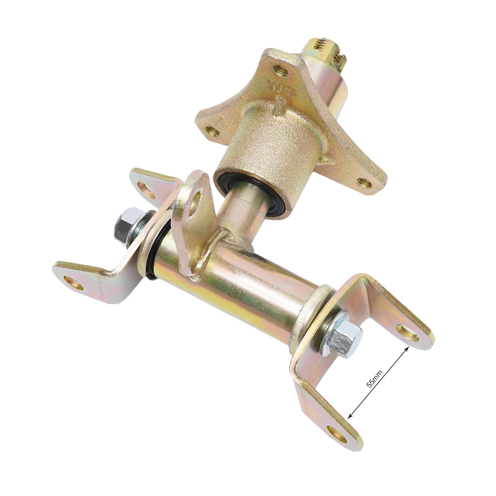 Front Suspension Arm Assembly, Upper/Lower Suspension Swingarm Assembly Suspension Shock Arm Upper&Lower Swingarm Steering Kit for DIY ATV Quad Bike Buggy Go Kart Parts