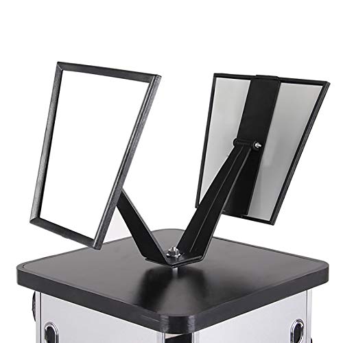ONEPOINTPOINT Glasses Display Stand 360° Rotating 44 Pairs of Sunglasses Eyewear Holder Display Rack with Mirror (Square)