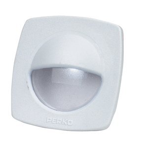 Perko 1074DP2WHT LED Utility Light with Snap-On Front Cover for 1.75" Diameter Hole - White Polymer
