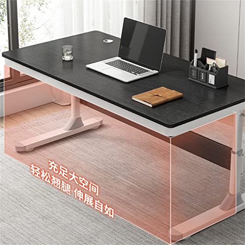 SCKTFS 80/100CM Office Boss Desk Adjustable Student Computer Desk Up and Down Adjustable School Study Table Desktop Table (Color : D, Size : 80Cm)
