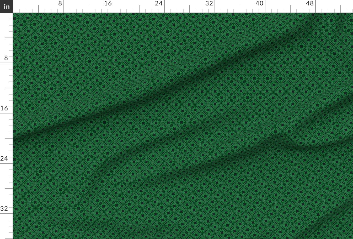 Spoonflower Fabric - Green Black Celtic Knots Printed on Chiffon Fabric by The Yard - Sewing Fashion Apparel Dresses Home Decor