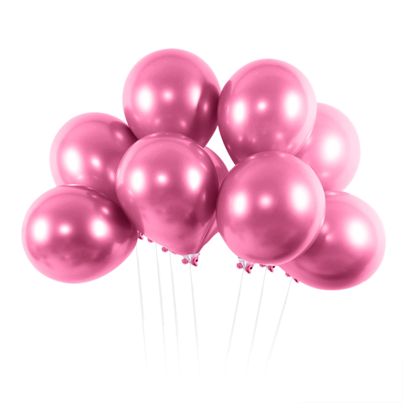 oditton Pink Balloons, 50PCS Birthday Balloons, Glossy Balloons, 12inch(30cm) 100% Latex Helium Balloons, Birthday Wedding Baby Shower Graduation Anniversary Party Decorations