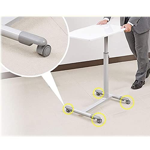 YLYAJY Executive Office Solutions Portable Adjustable Aluminum Laptop Desk/Stand/Table Vented w/Fans Mouse Pad Side Mount-Notebook-Light Weight Ergonomic TV Bed Lap Tray Stand Up/Sitting-Black (Colo