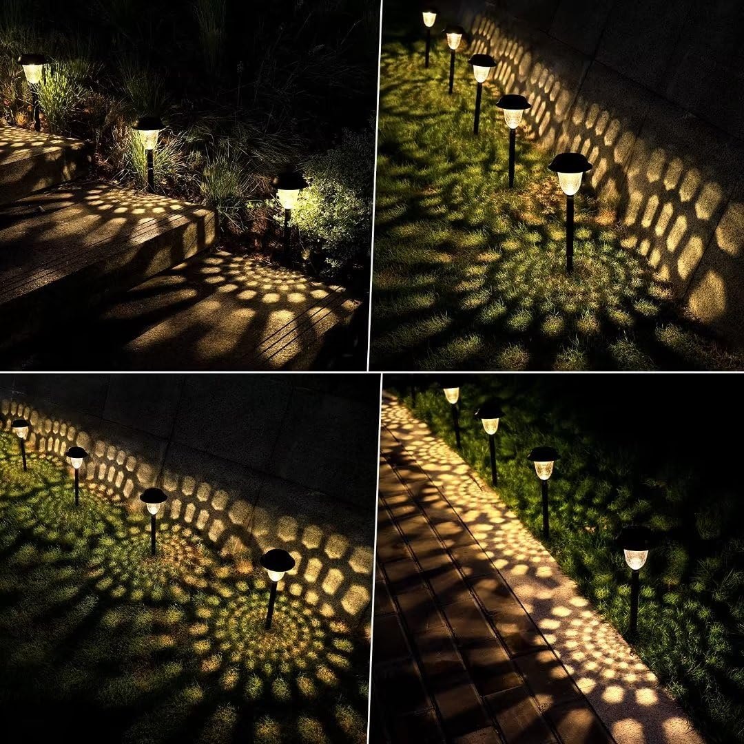 oditton Solar Spotlight, Solar Light, Solar Landscape Lights, Solar Pathway Lights, Waterproof IP66, 3 Lighting Modes Super Bright LED, Outdoor for Garden, Patio, Walkway, Backyard, 1 Pack