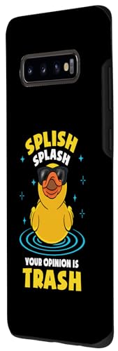 Galaxy S10+ Funny Rubber Ducky Duckie Yellow Bath Toy Rubber Duck Case