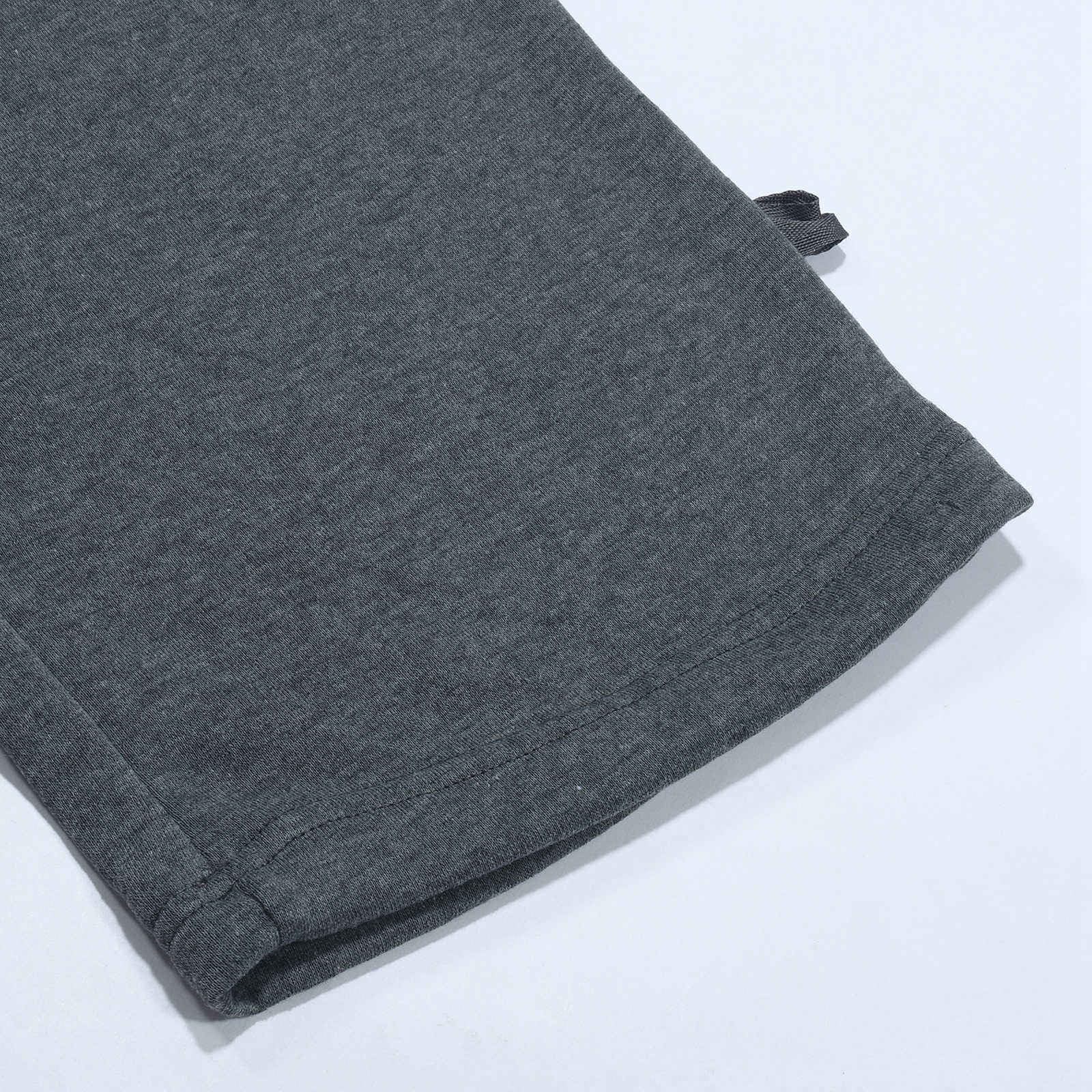 Men's Heavyweight Fleece Cargo Sweatpants Stretch Elastic Waist Trousers Drawstring Loose Fit Joggers with Pockets