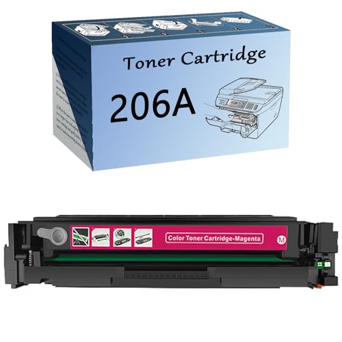 206A W2110A W2111A W2113A W2112A 2110A 2111A 2113A 2112A Compatible Toner Cartridge Replacement for HP Color Laserjet Pro M255DW M255NW M282NW M283CDW M283FDW Printe Magenta