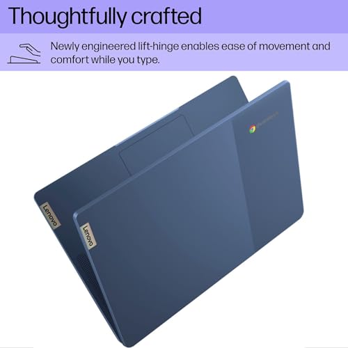 Lenovo Slim-3 Touch-Screen Chromebook Laptop Computer for Students and Business - 14" FHD Display, 13.5H Long Battery Life, MediaTek 520, 4GB RAM, 64GB eMMC, 256GB Micro SD, Wi-Fi 6, Chrome OS