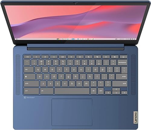 Lenovo Slim-3 Touch-Screen Chromebook Laptop Computer for Students and Business - 14" FHD Display, 13.5H Long Battery Life, MediaTek 520, 4GB RAM, 64GB eMMC, 256GB Micro SD, Wi-Fi 6, Chrome OS