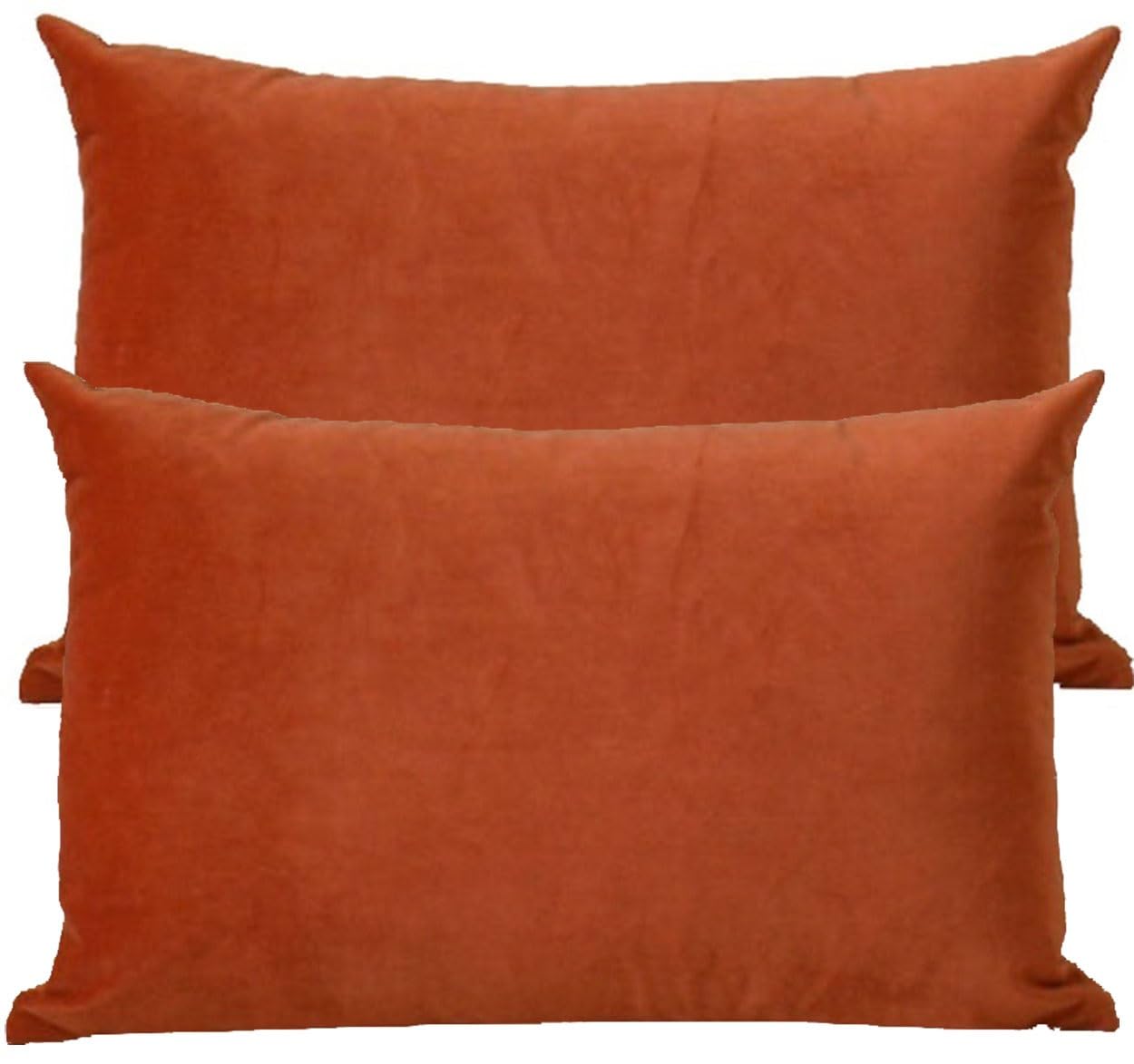 Pillowcases 2 Pack,Throw Pillow Covers Velvet Fabric Rectangle Standard King Queen with Zipper 12x20/24x32/20x28 Inches for Decorative Cushion Bed Couch Sofa Living Room (Color : #22, Size : 50x70 c