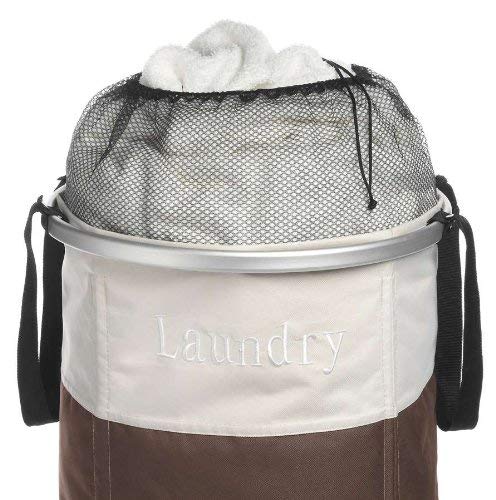 Whitmor Easycare Round Laundry Hamper Java