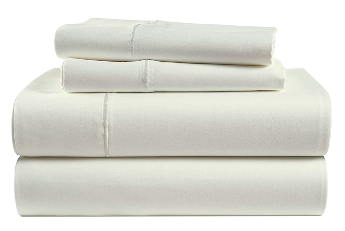 Luxora Bedding Heavy Wight 100% Egyptian Cotton, 1000 Thread Count Sheet Set Full Size Ivory Bed Sheets,8 Inches Deep Pocket
