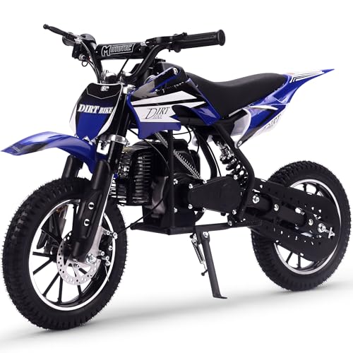 MotoTec DB-01 50cc 2-Stroke Kids Gas Dirt Bike Blue