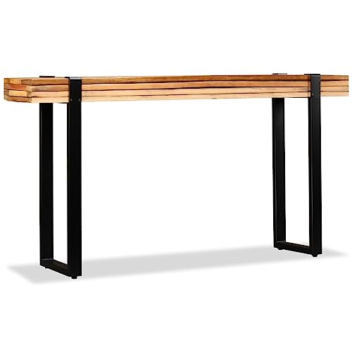 QJBSAVVA Console Table Solid Reclaimed Wood Adjustable,Large Space Dresser Entry Tables Narrow end Table Couch Table Suitable for Home, Office, Bedroom, Meeting Room