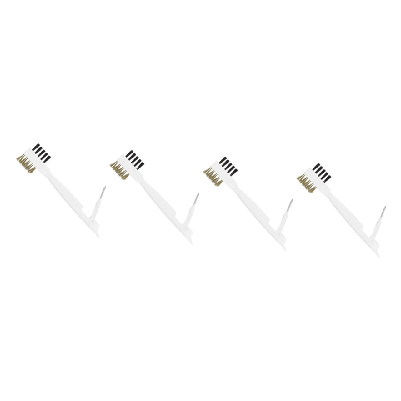 SOLUSTRE 4pcs Non-Slip Gas Stove Cleaning Brush Scraper Stiff Bristles for Tiles Windows Effortless Cleaning