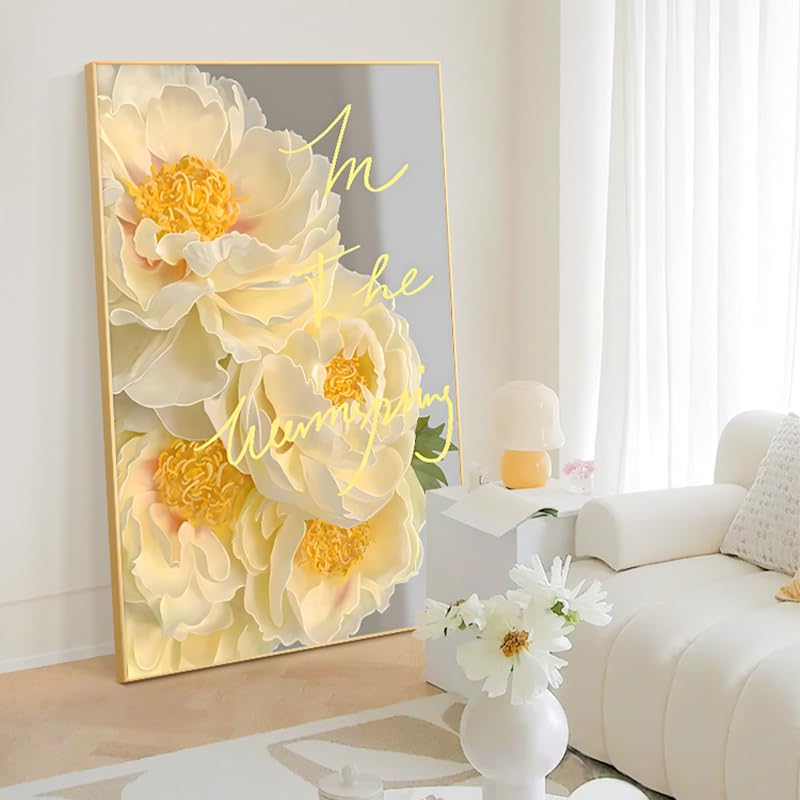 Diamond Painting Kits for Adults Flowers DIY 5D Diamond Art Kits Full Drill Diamond Painting Kits for Beginners,Gem Art and Crafts Home Decor 16x20inch