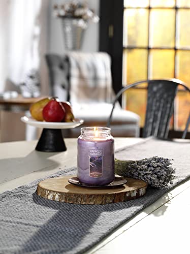Yankee Candle Dried Lavender & Oak Scented, Classic 22 Oz Large Jar Single Wick Aromatherapy Candle, Over 110 Hours of Burn Time, Ideal for Creating a Welcoming Home (Pack of 2)