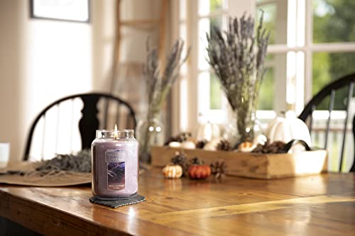 Yankee Candle Dried Lavender & Oak Scented, Classic 22 Oz Large Jar Single Wick Aromatherapy Candle, Over 110 Hours of Burn Time, Ideal for Creating a Welcoming Home (Pack of 2)