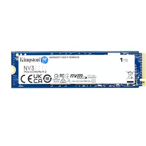Kingston NV3 1 TB Solid State Drive - M.2 2280 Internal - PCI Express NVMe [PCI Express NVMe 4.0 x4]
