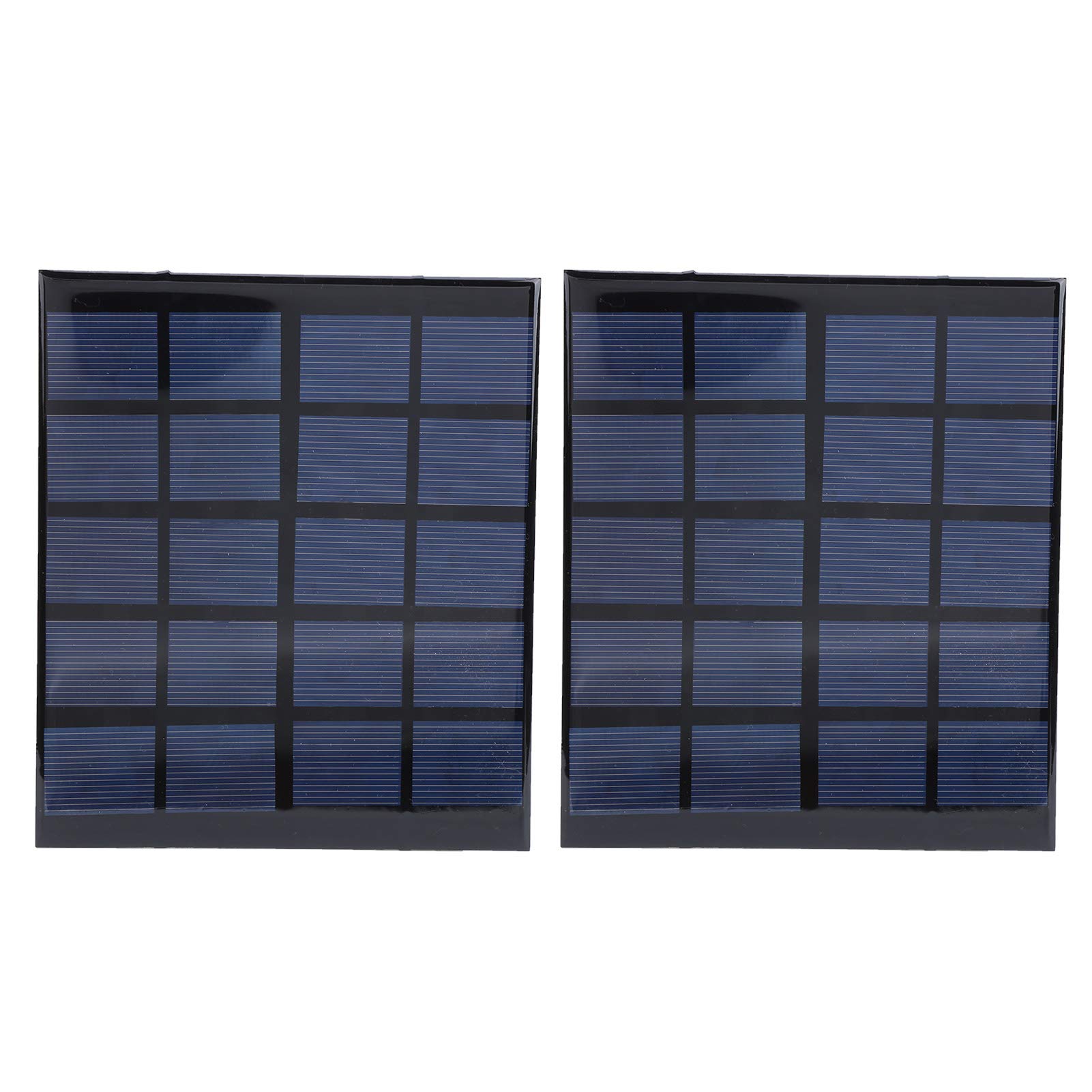 5V 500mA Solar Panel Cell Power Module with 2pcs,High Conversion Efficiency, Snow Proof and Wind Proof for Solar Lawn Lights, Solar Cell Phone Charger