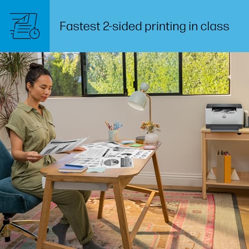 HP LaserJet M209d Laser Printer, Black and White, Automatic Duplex, USB Connection Only (Cable Included), Ideal in Home Office (8J9L0F)
