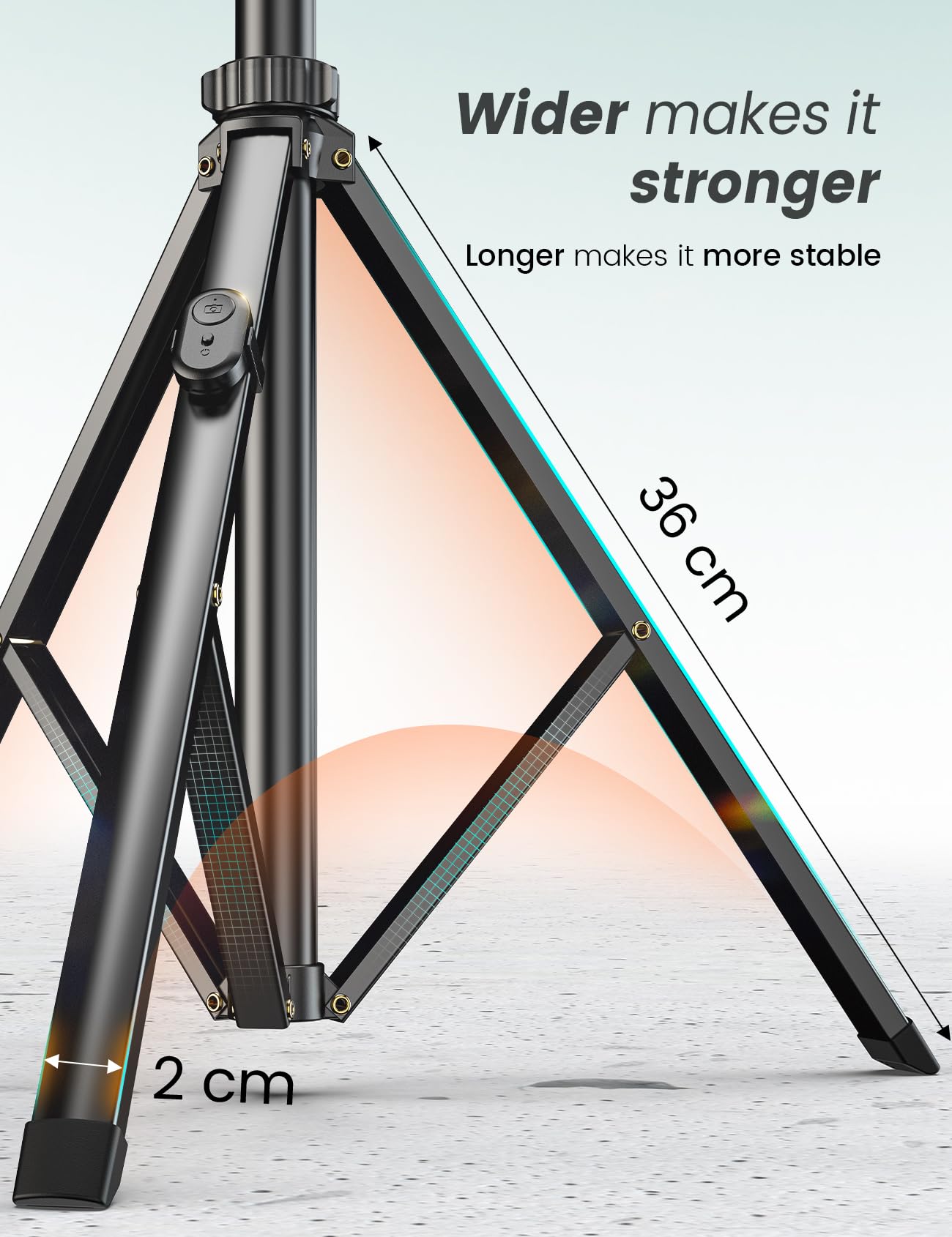 71'' Phone Tripod & Selfie Stick, Tripod for iPhone with Detachable Remote, Portable Phone Tripod Stand for Video Recording, Travel Tripod for Cell Phone, Compatible with Smartphones, DSLR