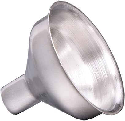 2Pcs Silver Small and Stainless Steel Funnel Suitable for Kinds of Hip Flasks Wine Pot Filler Attractive Design Funnels Specialty Tools and Gadgets 9MM