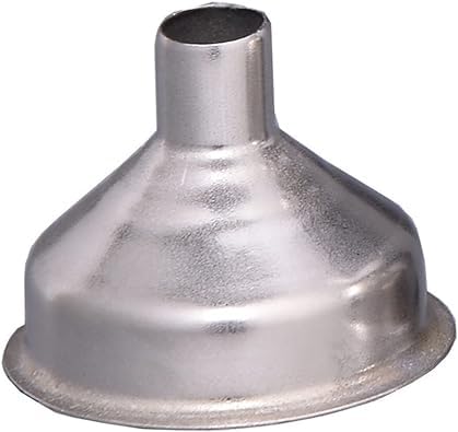 2Pcs Silver Small and Stainless Steel Funnel Suitable for Kinds of Hip Flasks Wine Pot Filler Attractive Design Funnels Specialty Tools and Gadgets 9MM