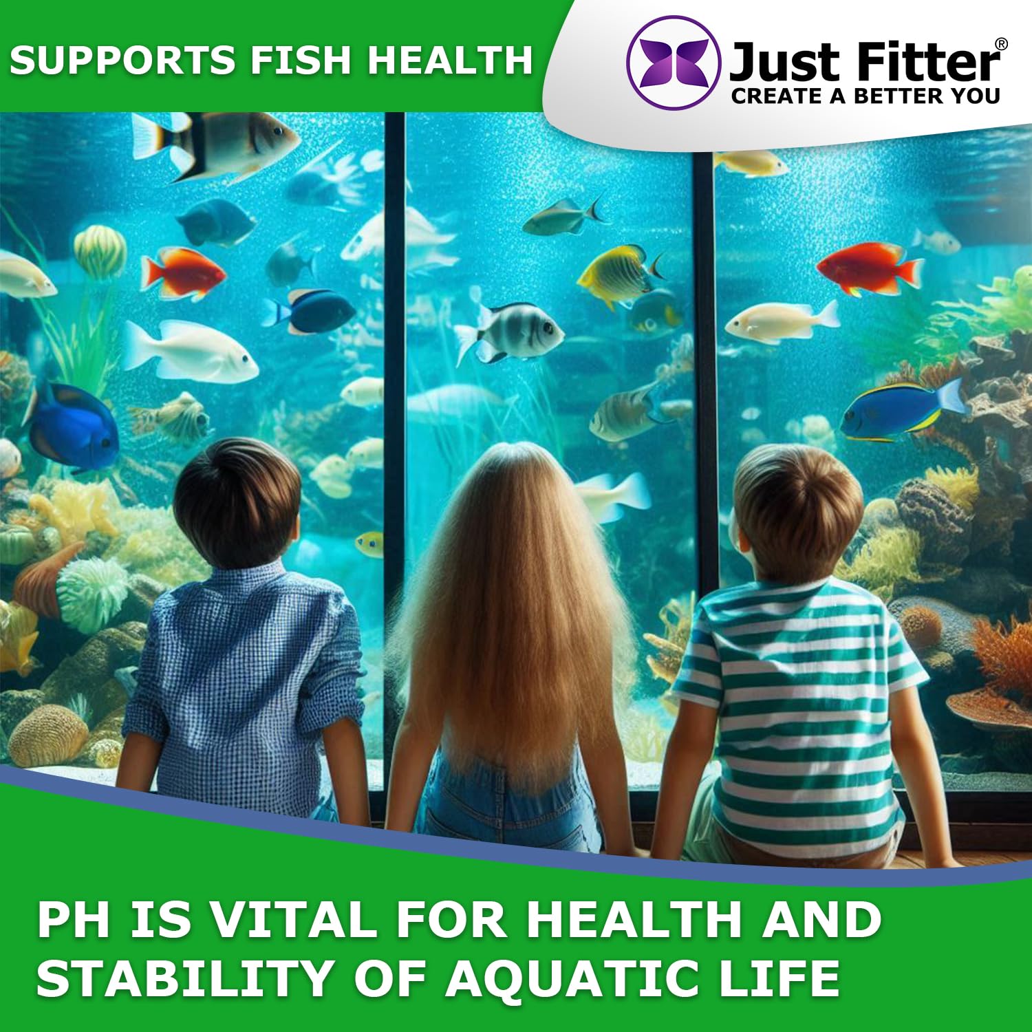 Just Fitter Alkaline Water pH Test Strips. Testing Kit for Home Drinking Water and Liquids. Universal Tester for Aquarium, Fish Tank, Pool, Hot Tub, Spa, Kombucha, Fermentation and Brewing Process.