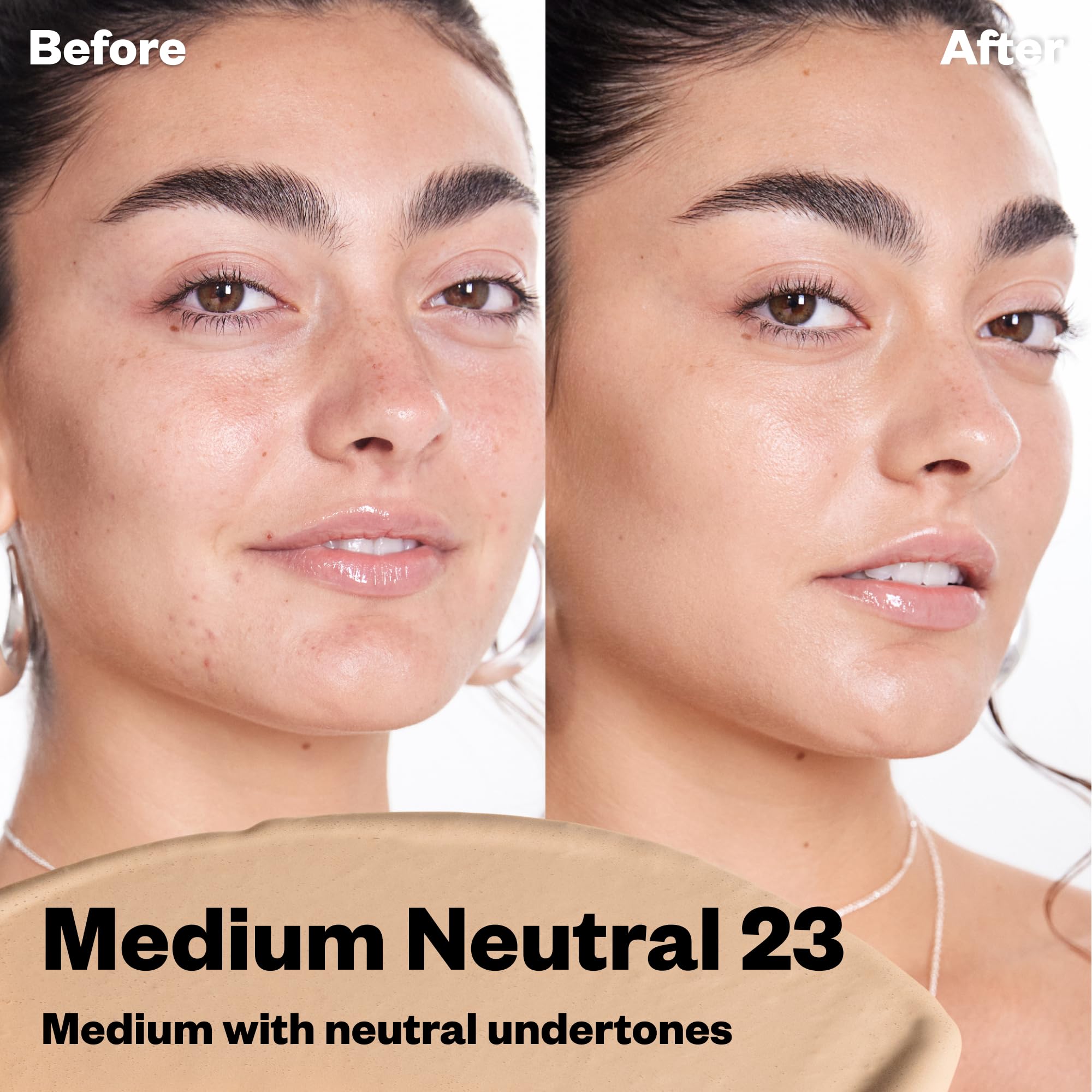 Kosas BB Burst Tinted Face Gel Cream - Supports Healthy Collagen, Smoothes Skin, Hydrates & Moisturizes - Lightweight Buildable Coverage - Medium Neutral 23, (1 Oz/30 ML)