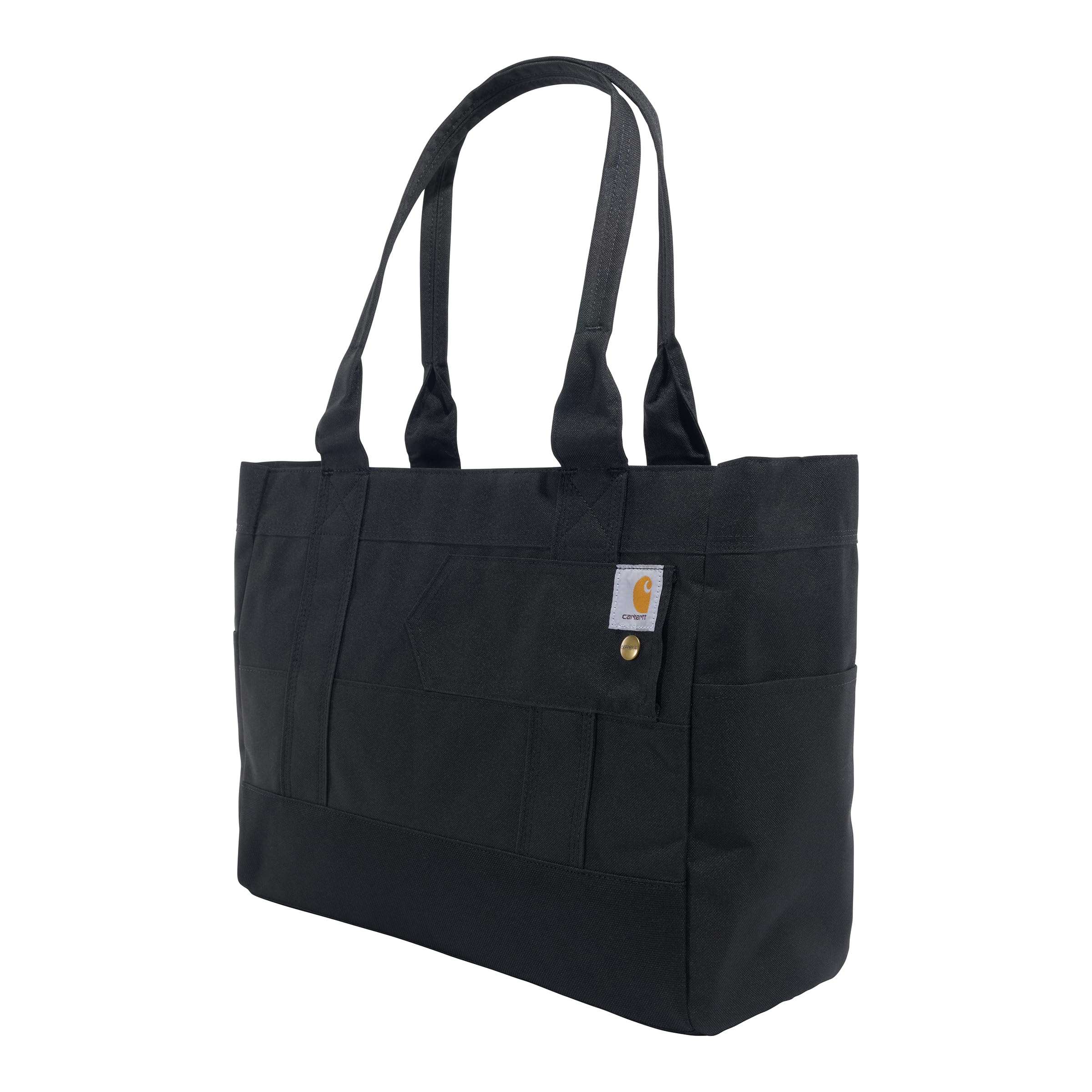 Carhartt Zip, Durable Water-Resistant Bag with Zipper Closure, Horizontal Tote (Black)