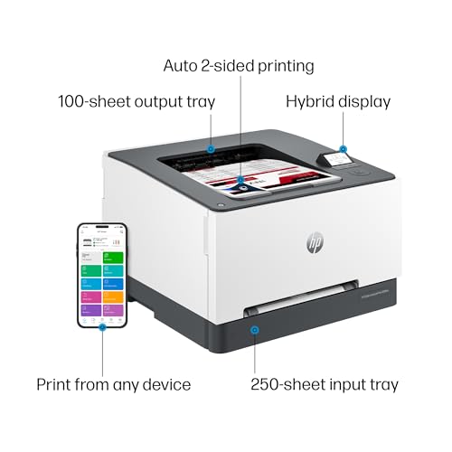 HP Color Laserjet Pro 3201dw Wireless Color Laser Printer, Office Printer, Duplex, Best-for-Office (499Q9F)