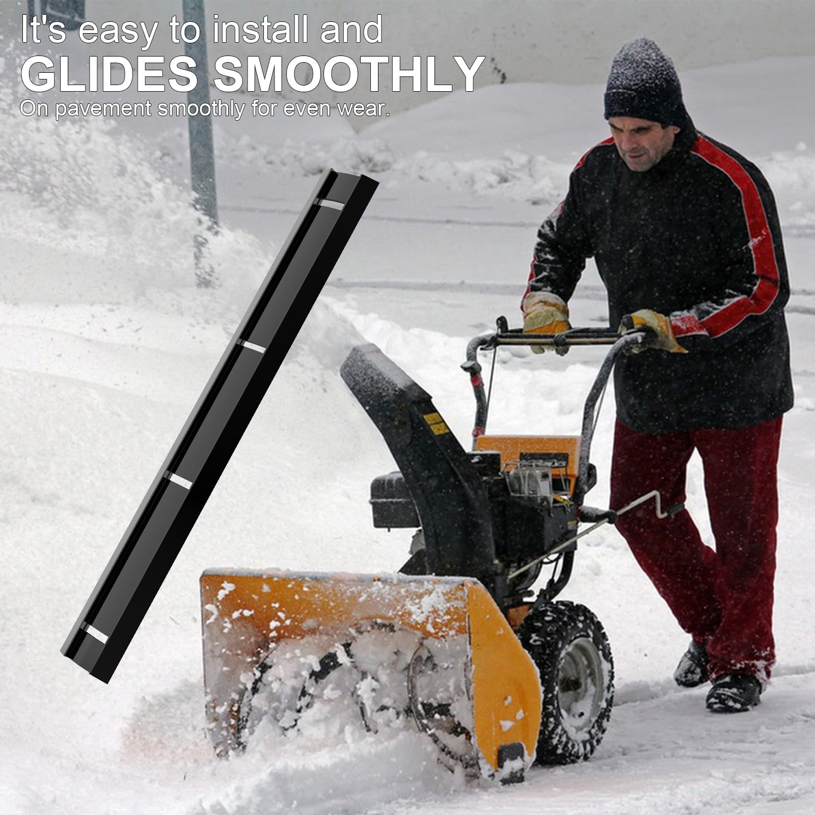 Ameri Exact Replacement Scraper Bars for MTD Snow Throwers - Replaces MTD Part No 731-1033 731-0778 73-017 - Compatible with All 20-Inch and 21-Inch MTD Snow Throwers (2P)