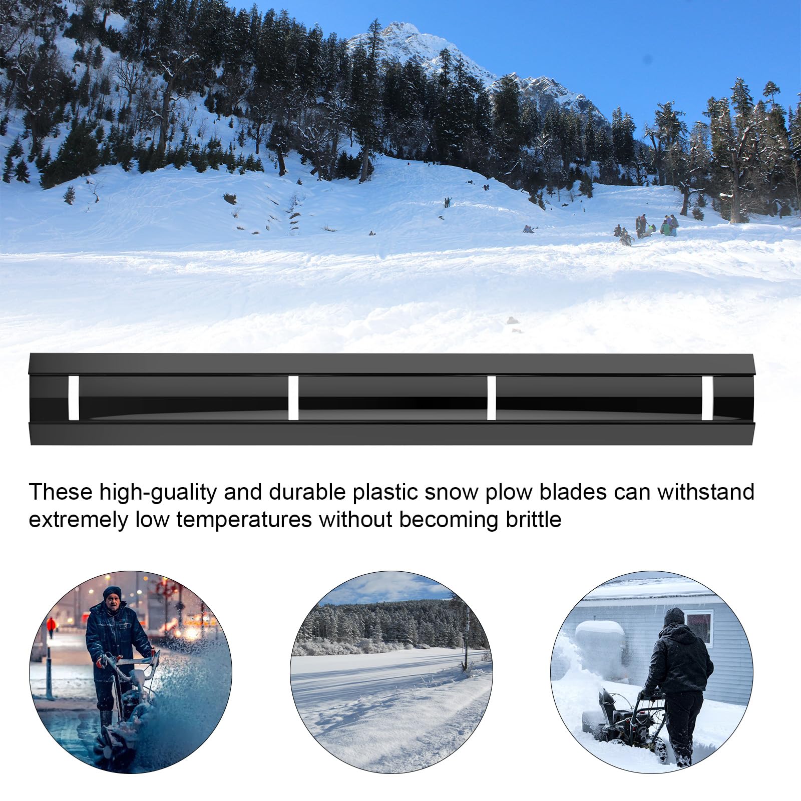 Ameri Exact Replacement Scraper Bars for MTD Snow Throwers - Replaces MTD Part No 731-1033 731-0778 73-017 - Compatible with All 20-Inch and 21-Inch MTD Snow Throwers (2P)